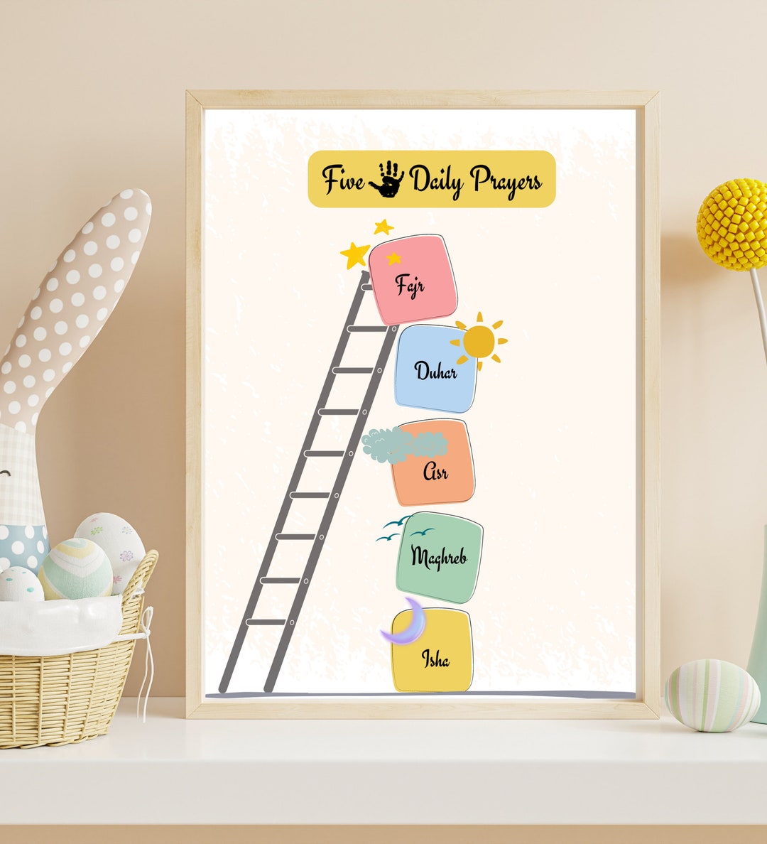 Printable Muslim Prayer Tracker for Kids | Salah Bundle, Pillars of ...