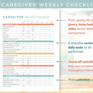 CAREGIVER BUNDLE - 6 TEMPLATES for Caregivers, Home Health, Senior Care ...