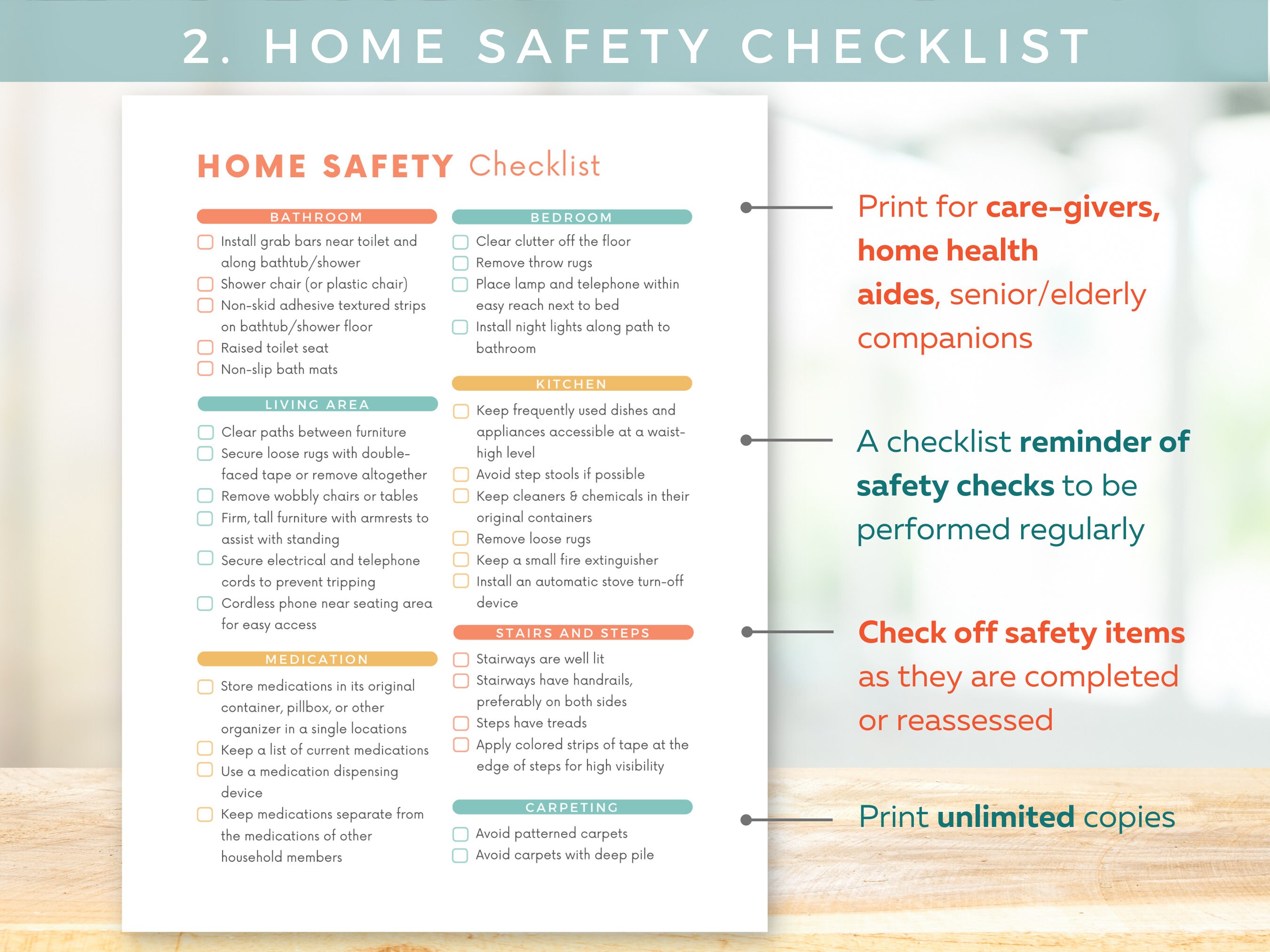 CAREGIVER BUNDLE - 6 TEMPLATES for Caregivers, Home Health, Senior Care ...