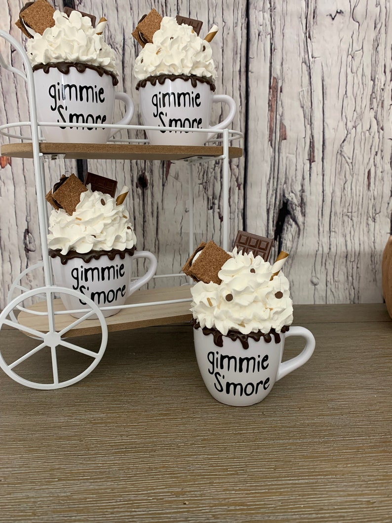 Smores Faux Drink Smores Decor Smores Tiered Tray Decor Fake - Etsy