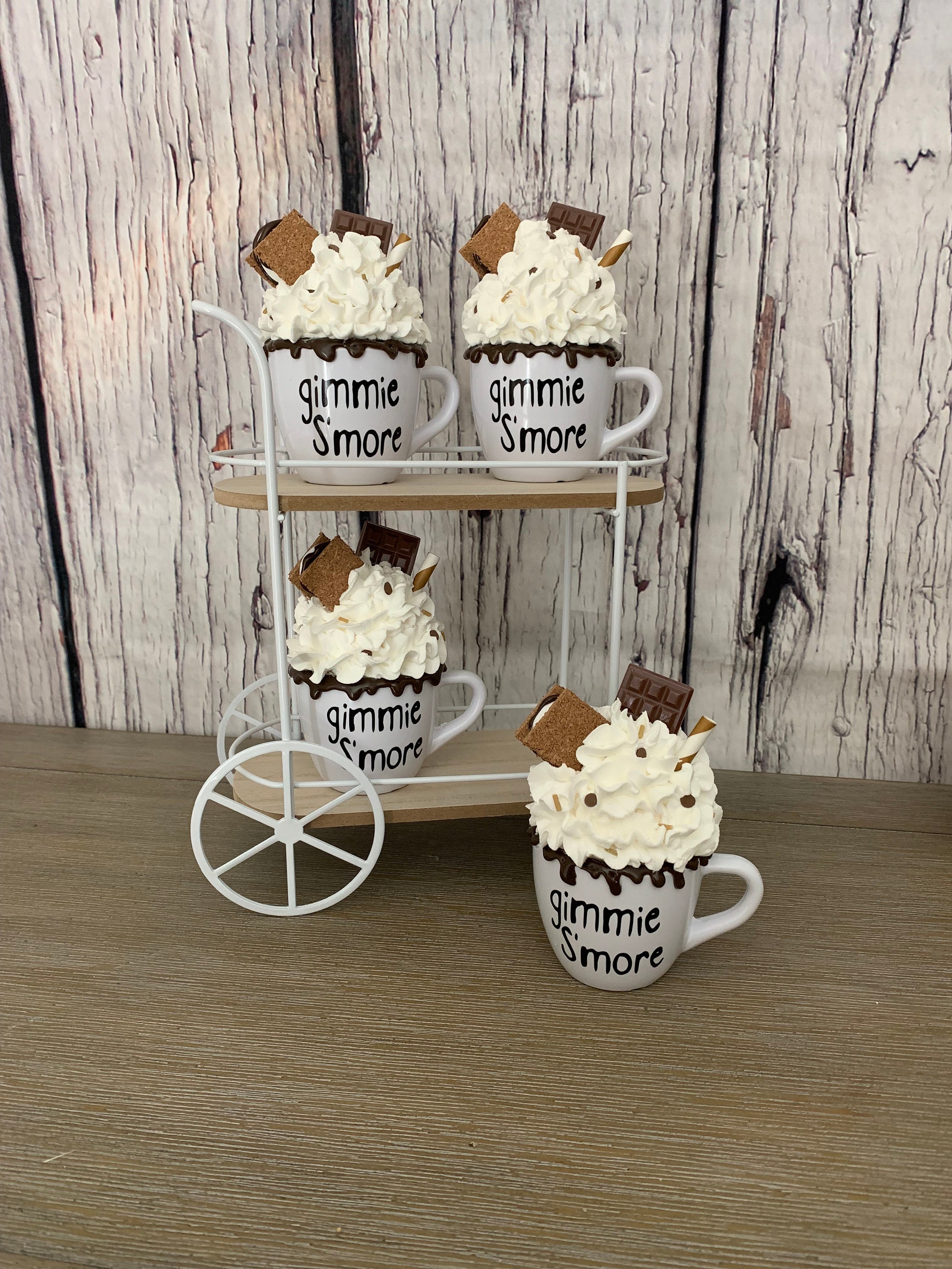 Smores Faux Drink Smores Decor Smores Tiered Tray Decor Fake - Etsy