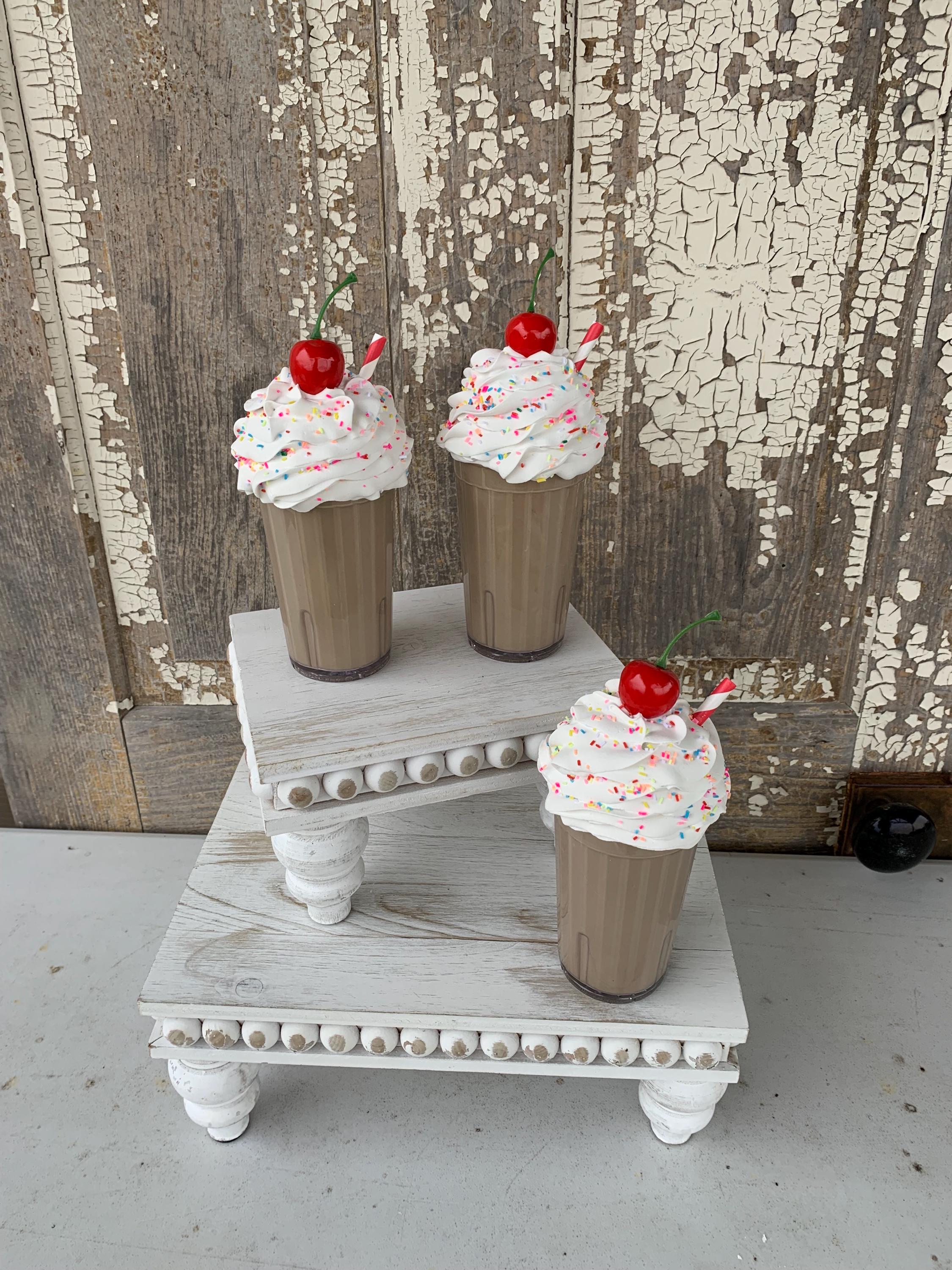 Milkshake Faux Drink Decor Tiered Tray Decor Fake Photo Prop - Etsy
