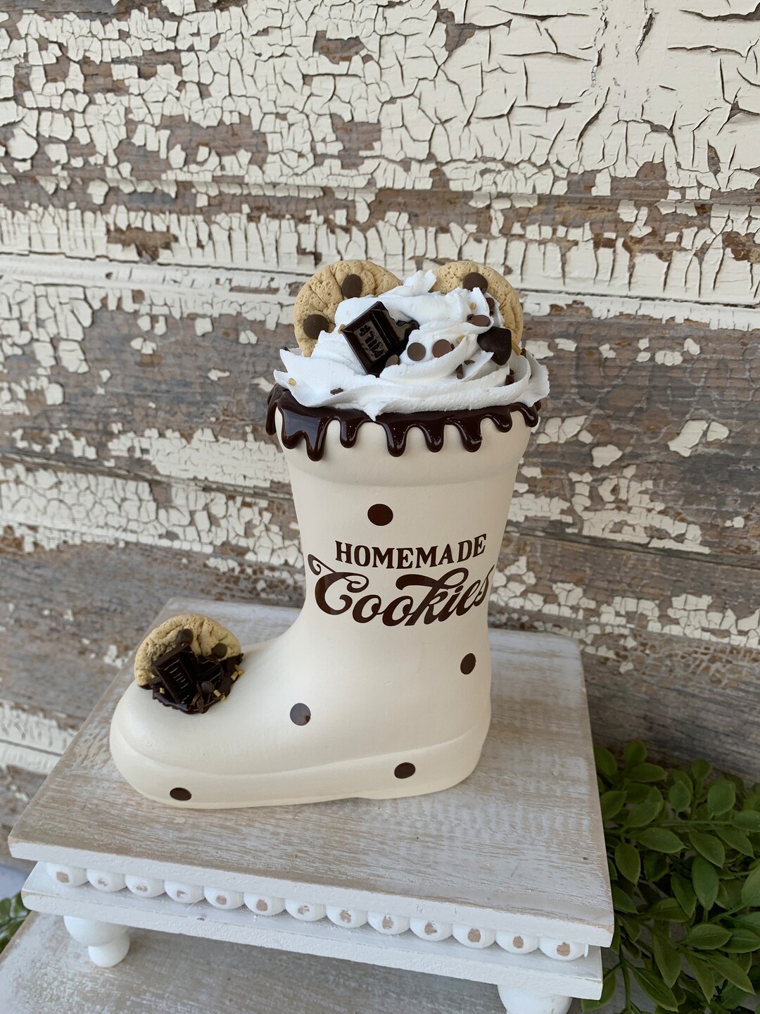 Cookie Faux Fake Boot Decor Tiered Tray Decor Photo Prop - Etsy