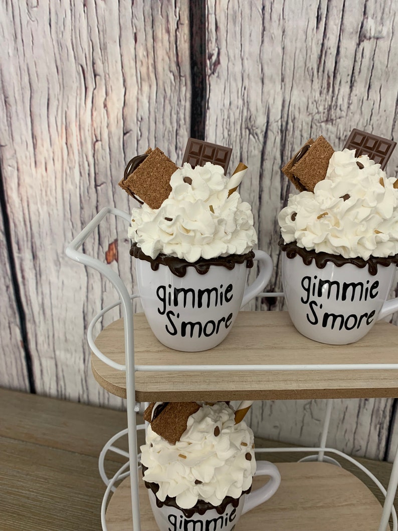 Smores Faux Drink Smores Decor Smores Tiered Tray Decor Fake - Etsy