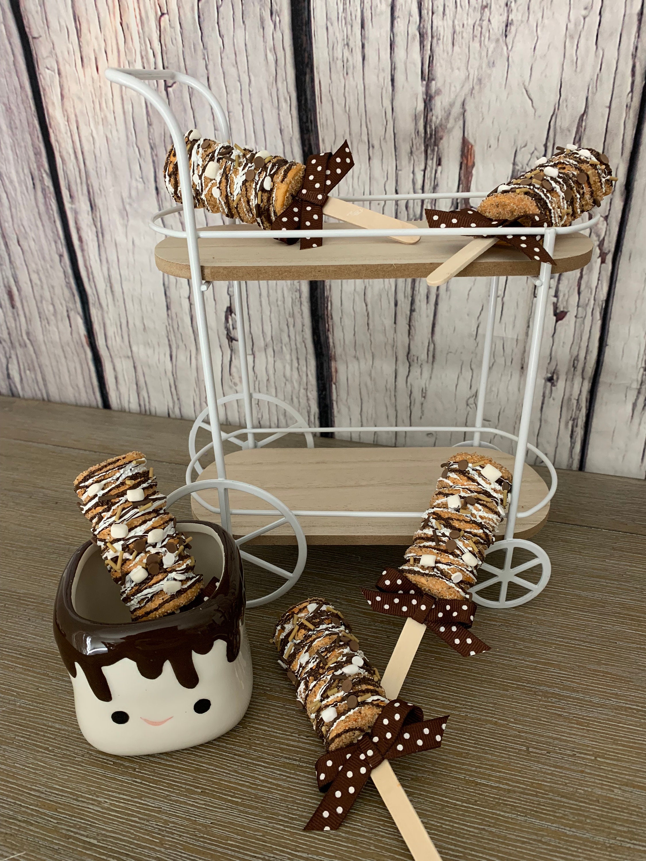 Fake Smores Cake Pops Fake Smores Cakesicles Smores Decor Fake ...