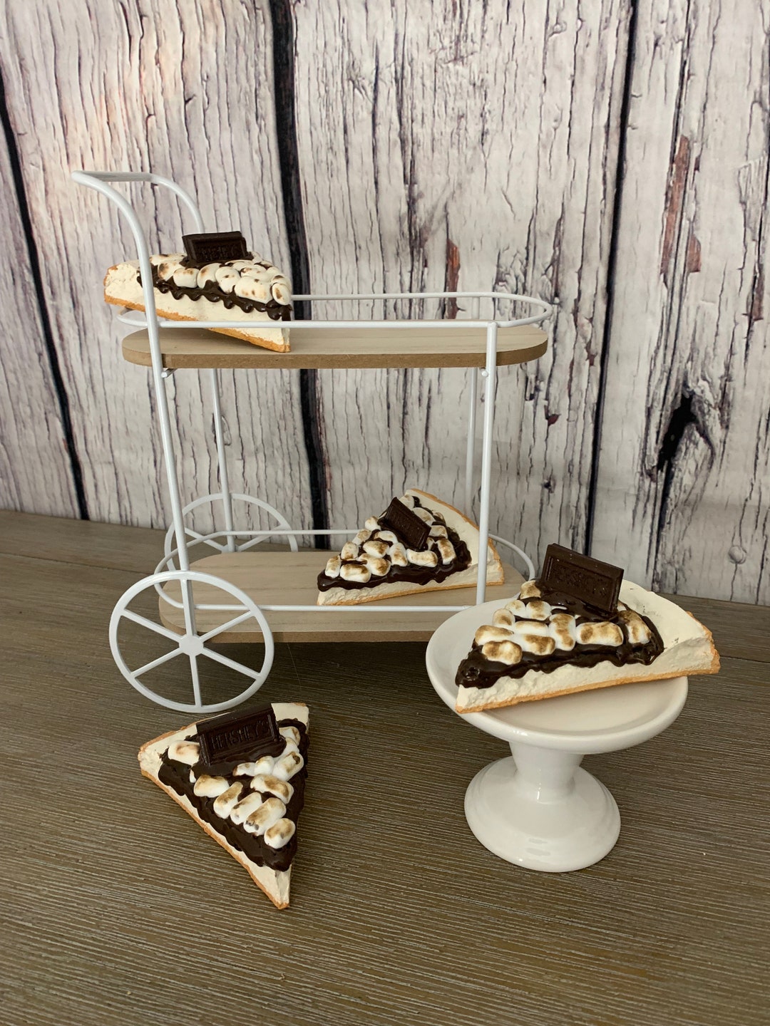 Smores Faux Pie Smores Decor Smores Tiered Tray Decor Fake - Etsy