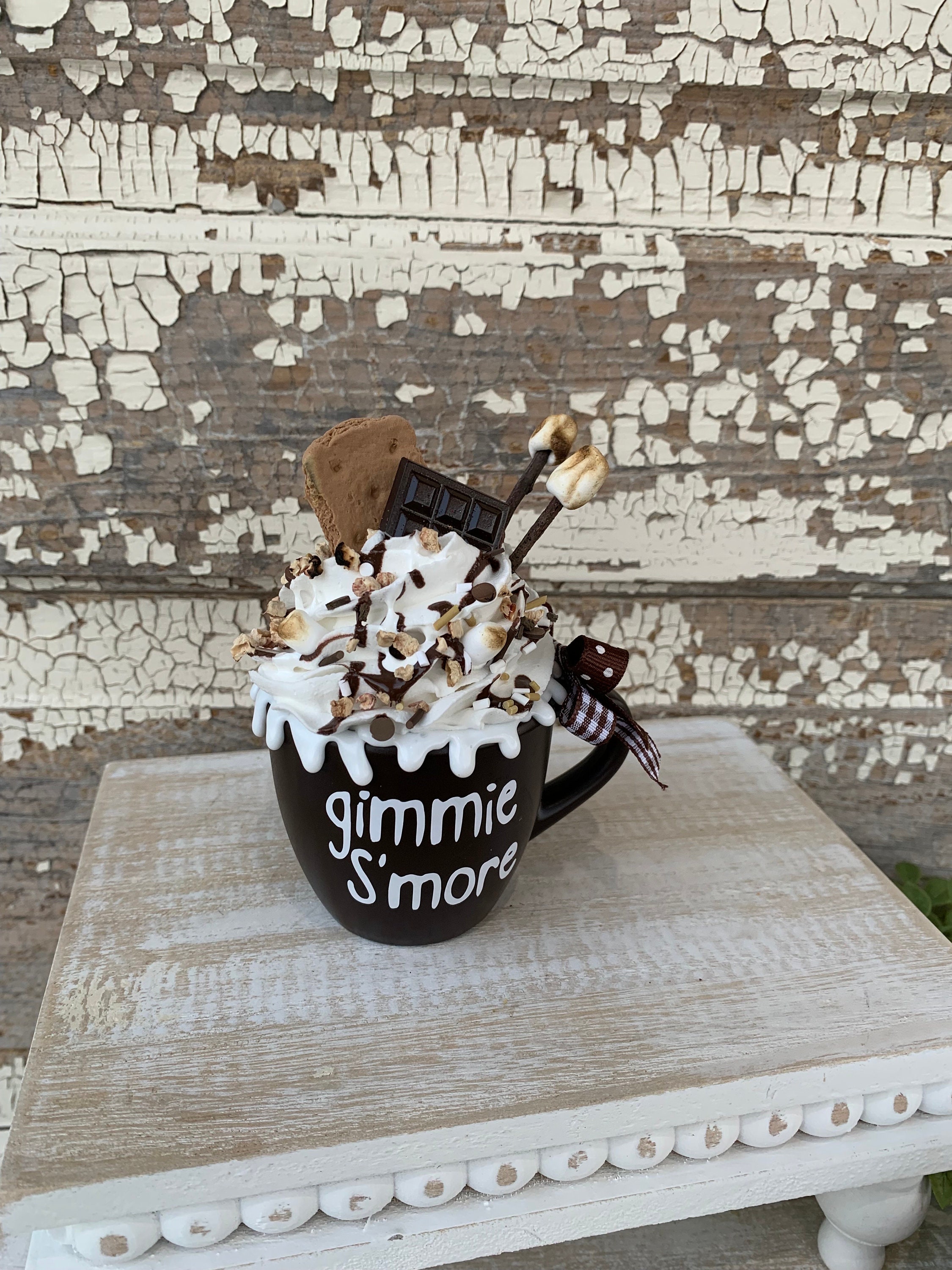 Smores Faux Drink Smores Decor Smores Tiered Tray Decor Fake Smore ...