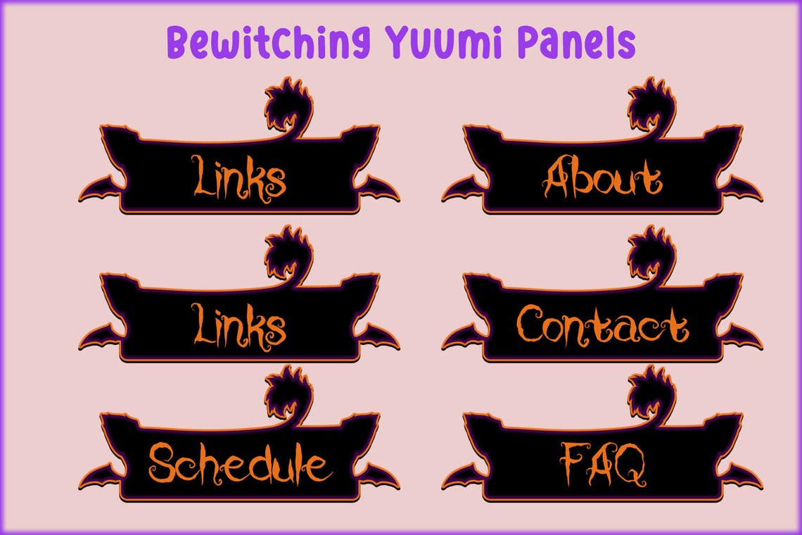 Bewitching Yuumi Streamer Graphic Kit - Twitch Panels (24) + Twitch ...