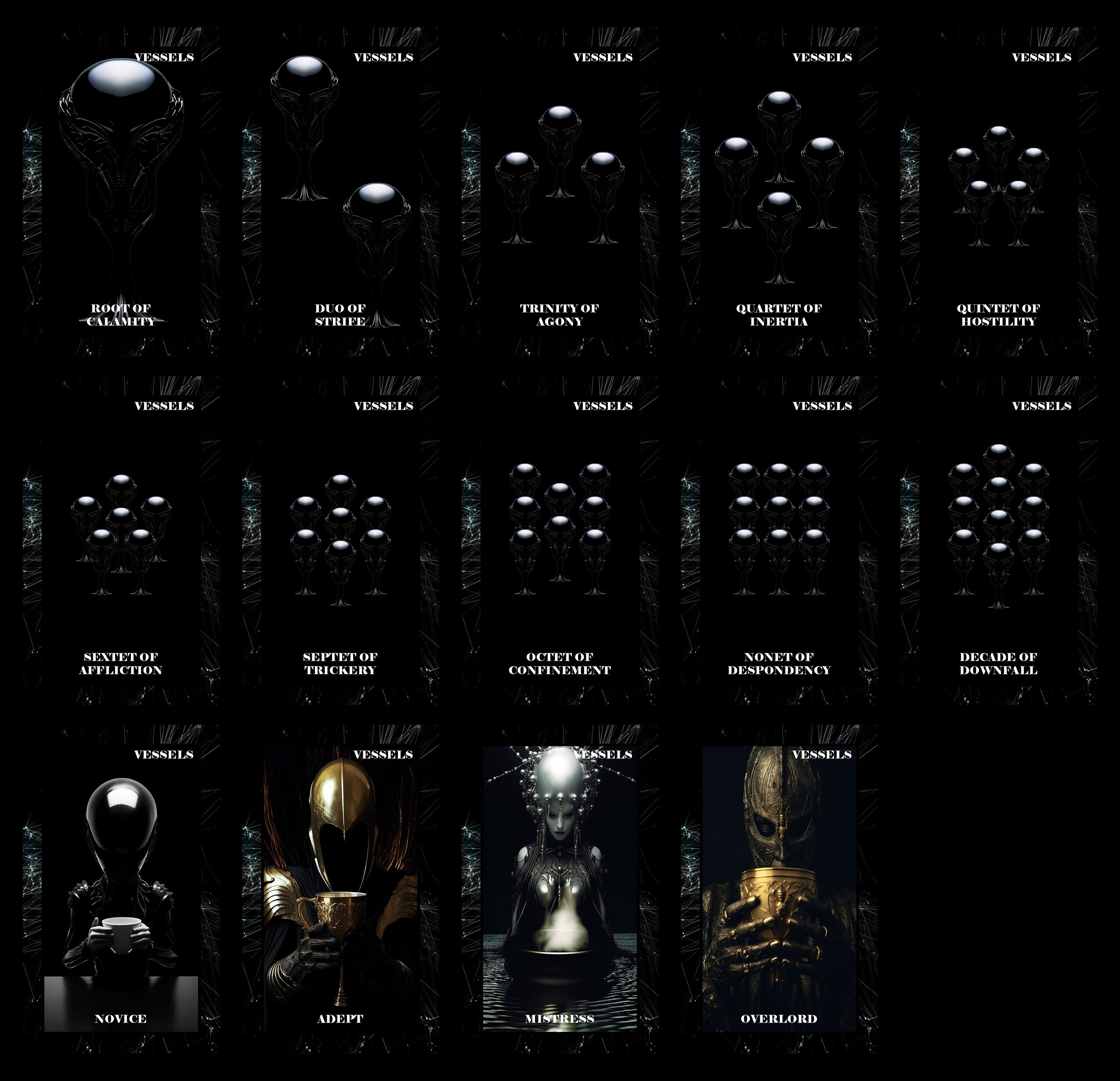 The Desolation Tarot 78 Card Deck and Guidebook in a Deluxe Two-piece ...