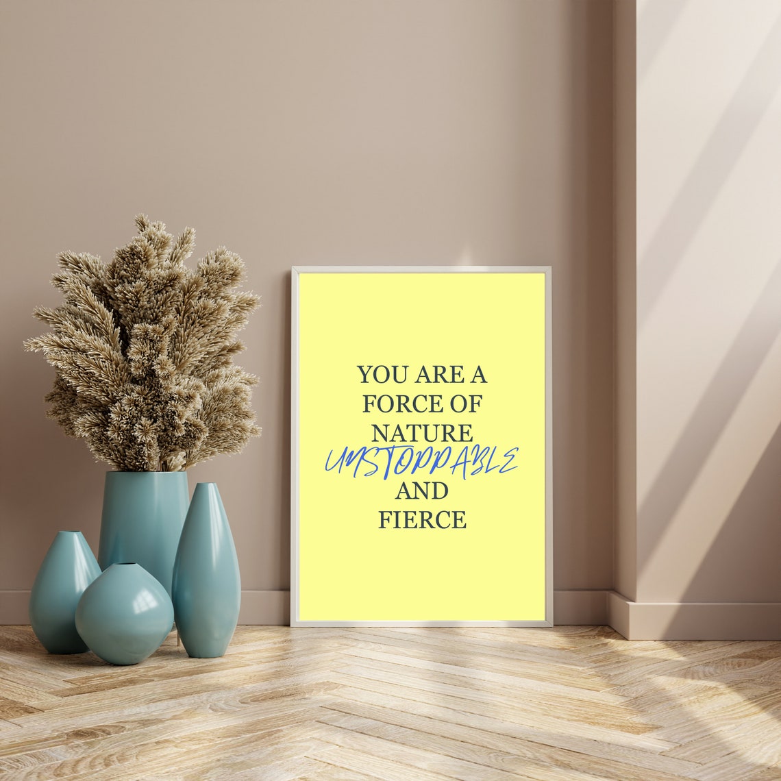 You Are a Force of Nature Unstoppable and Fierce Motivational Poster ...