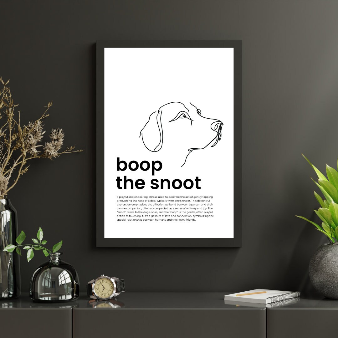 Boop the Snoot Definition Poster A3-A6 - Etsy.de