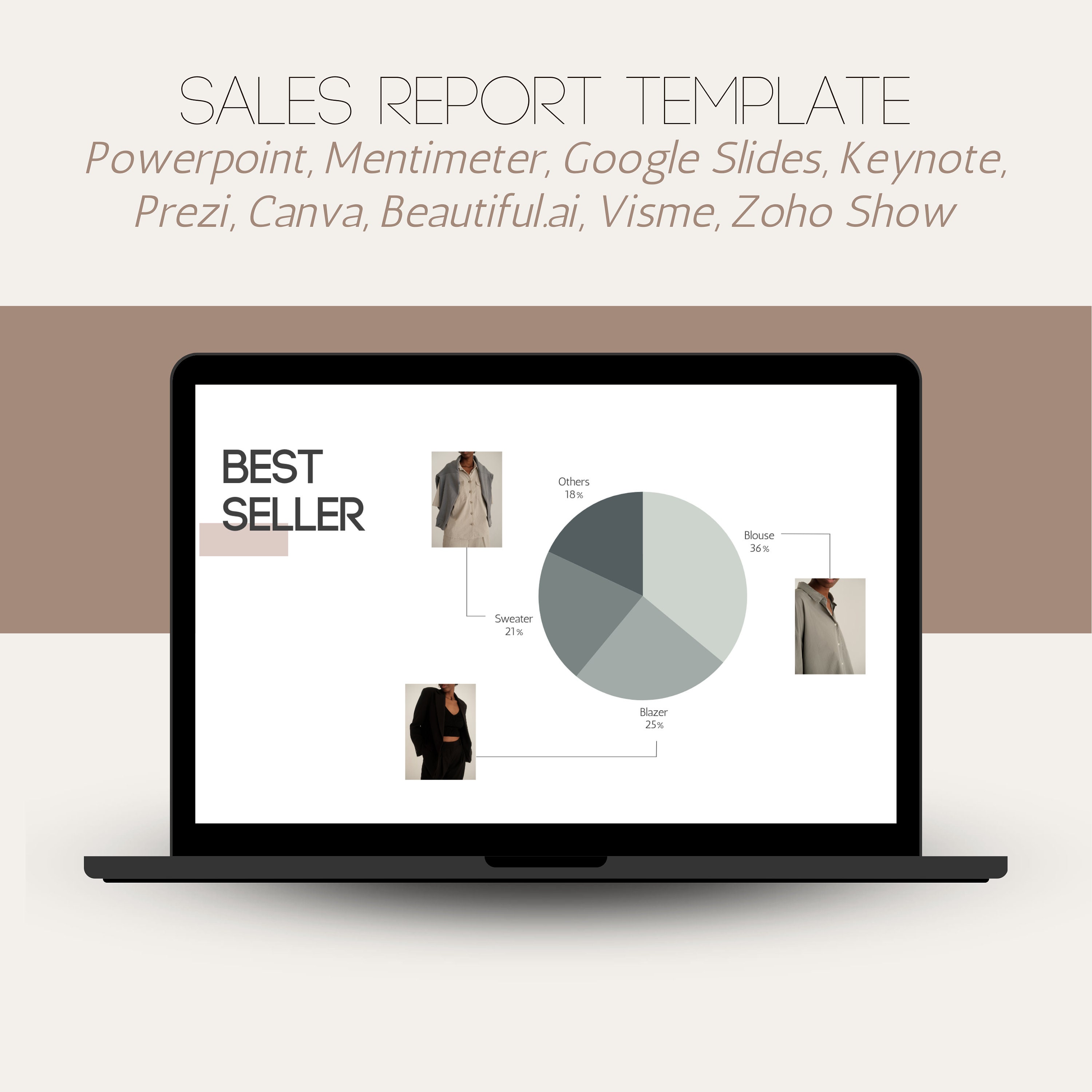 Minimalist Sales Report Template Editable Business Presentation for ...