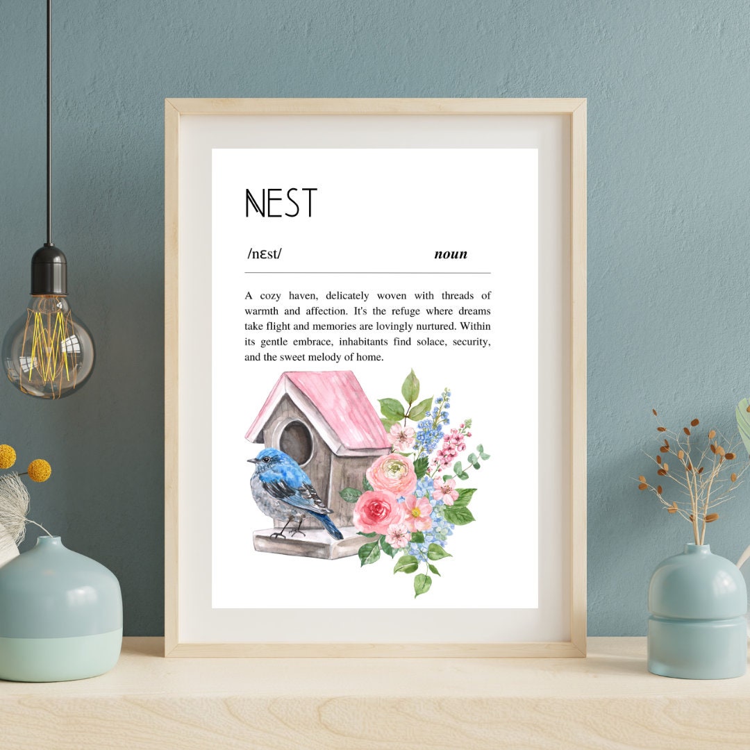 Nest Definition Poster Instant Digital Download - Etsy