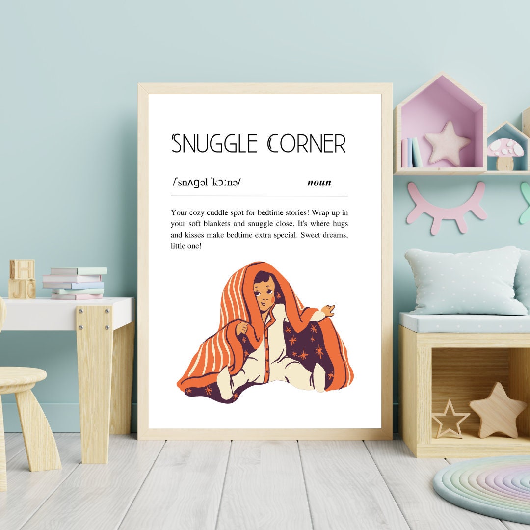 Snuggle Corner Definition Poster Instant Digital Download - Etsy