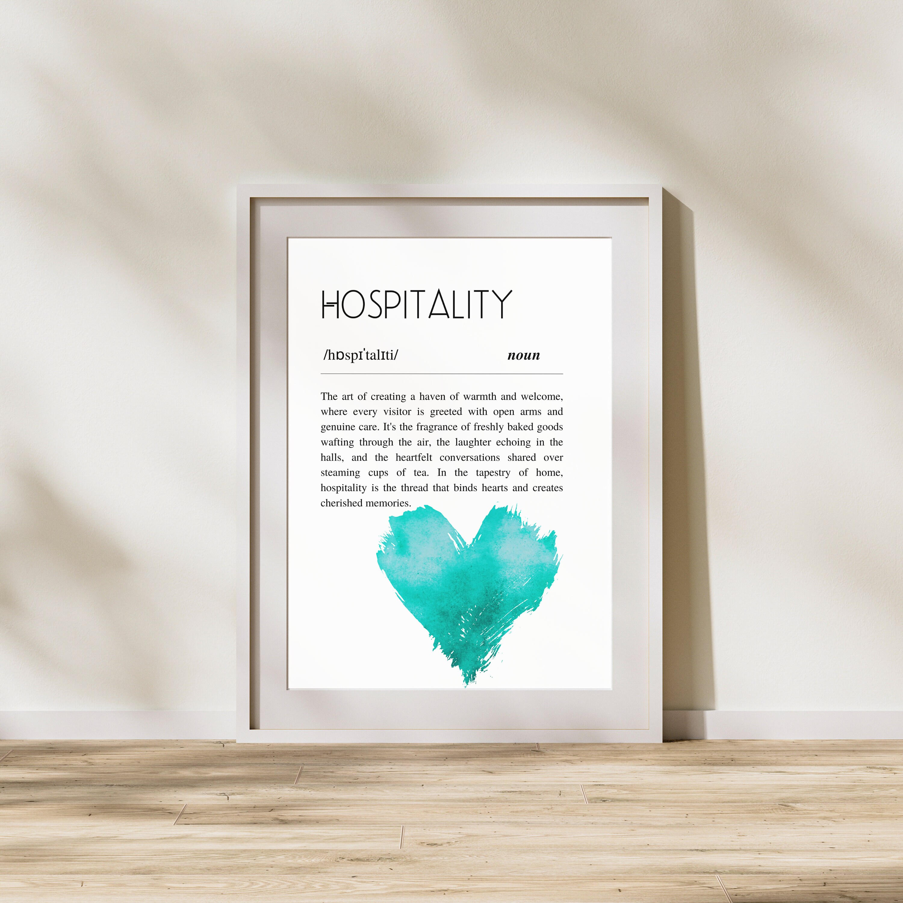 Hospitality Definition Poster Instant Digital Download - Etsy UK
