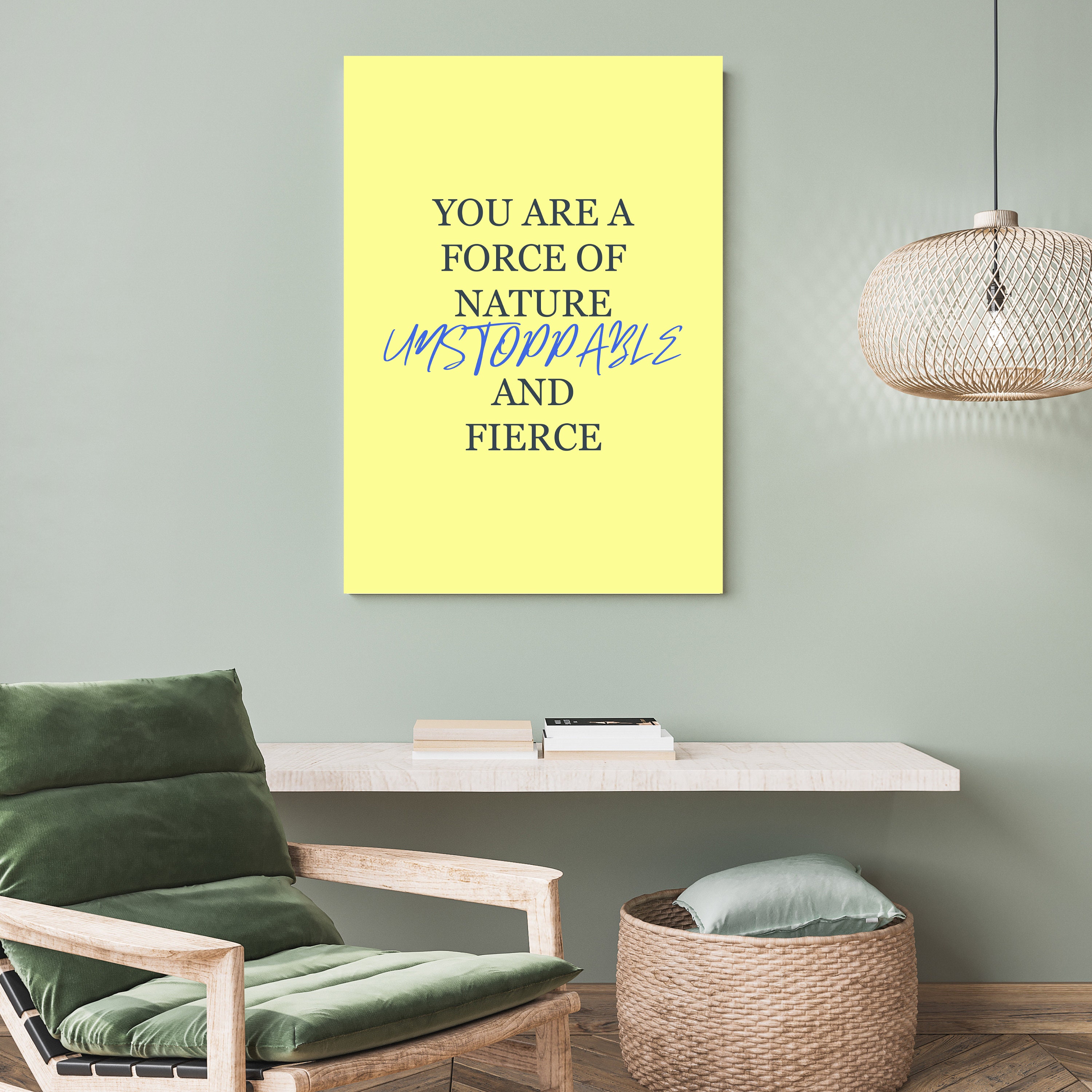 You Are a Force of Nature Unstoppable and Fierce Motivational Poster ...