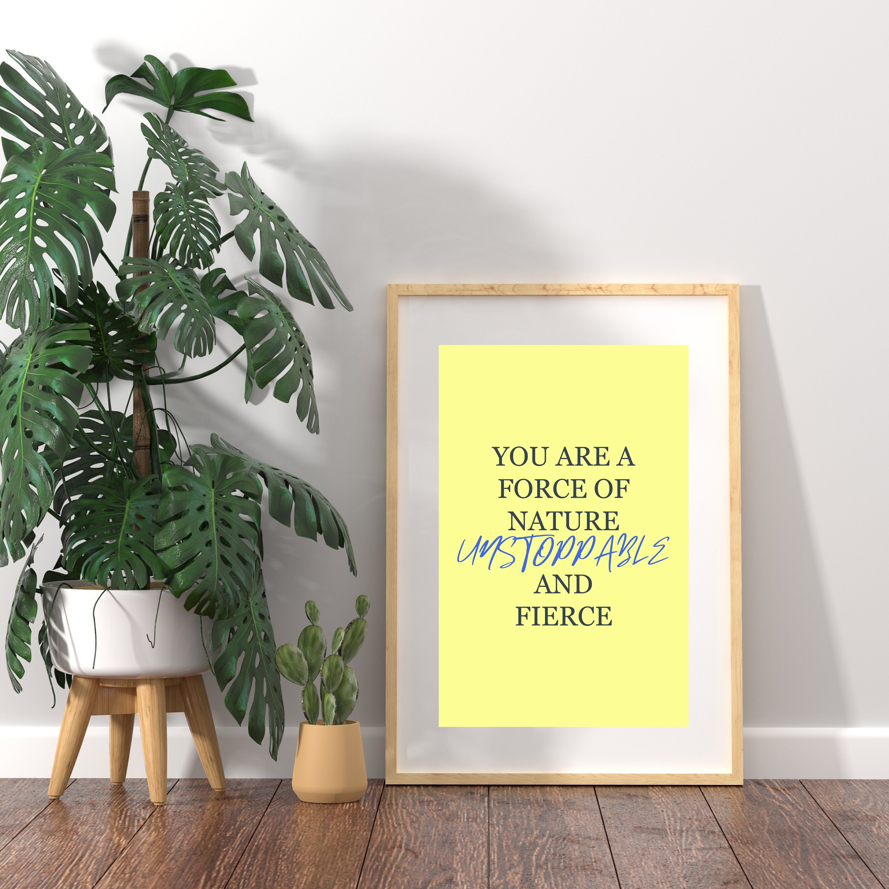 You Are a Force of Nature Unstoppable and Fierce Motivational Poster ...