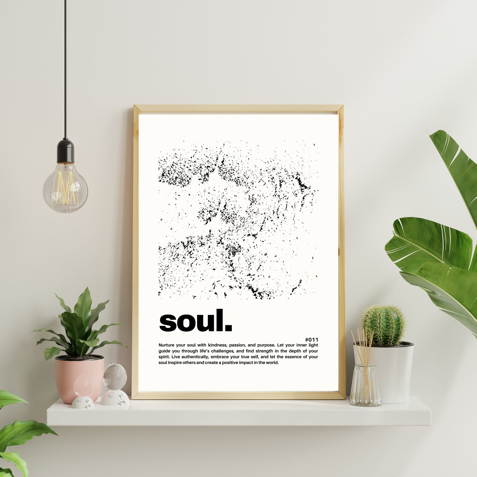 Soul Motivational Typography Print Inspirational Wall Decor for Home or ...