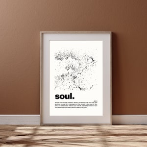 Soul Motivational Typography Print Inspirational Wall Decor for Home or ...