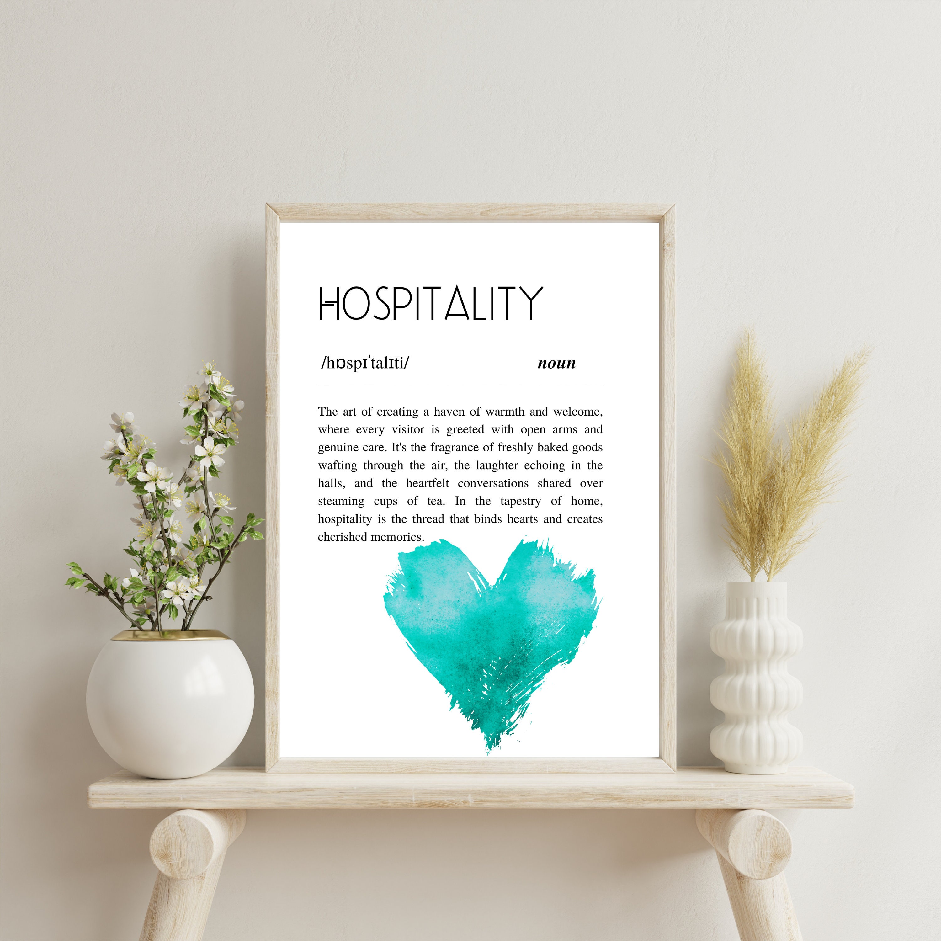 Hospitality Definition Poster Instant Digital Download - Etsy UK