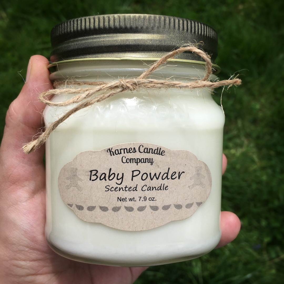 8 Oz. Baby Powder Scented Candle - Etsy