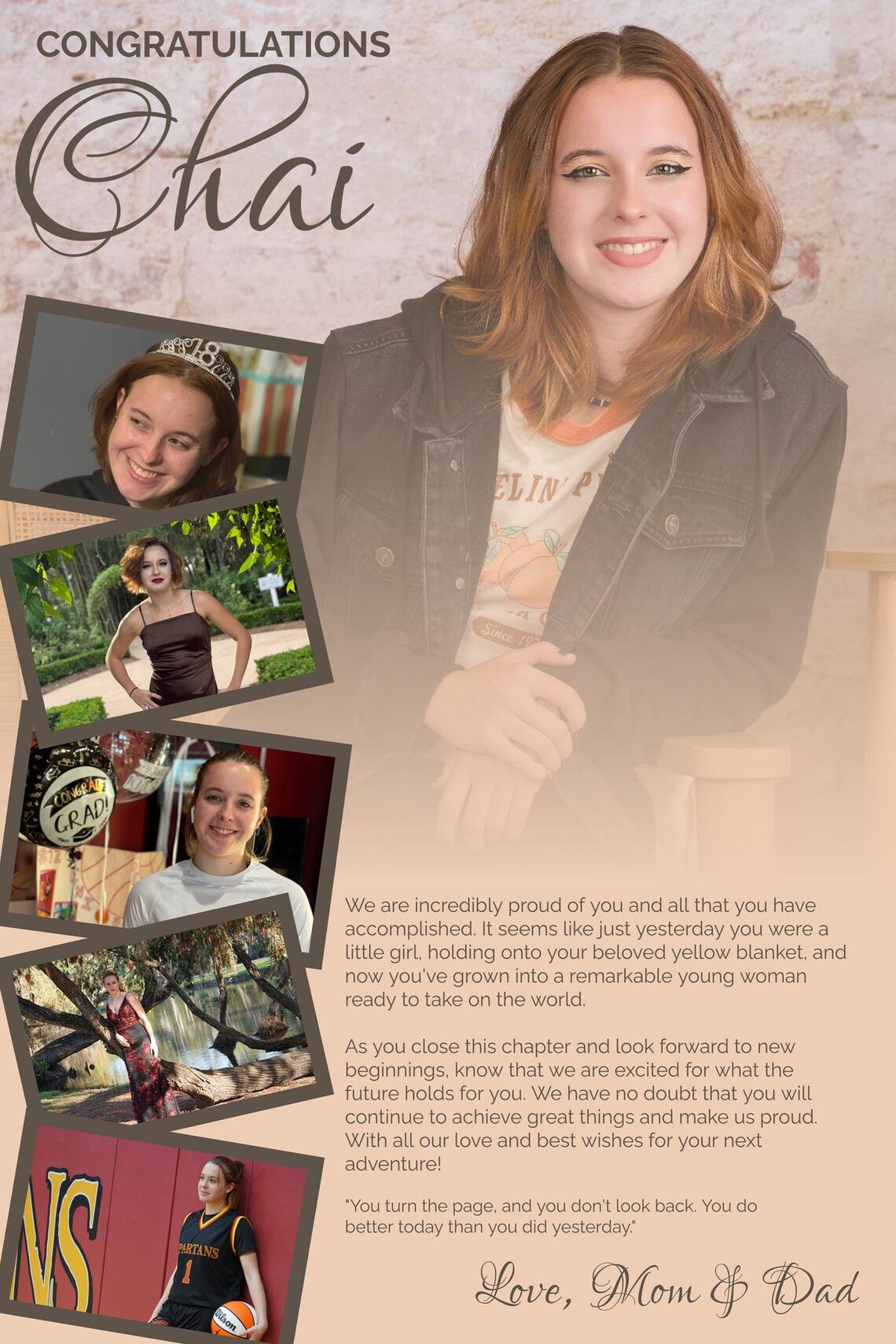 Senior Yearbook Dedication - Etsy