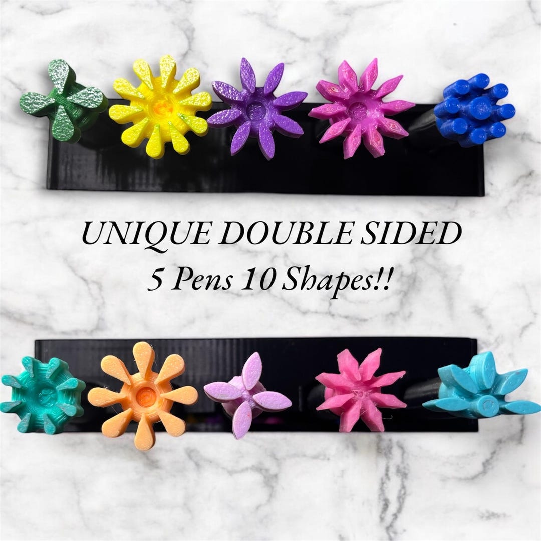Double Sided Flower Petal Dot Painting Tools: 10 Floral Shapes - Etsy