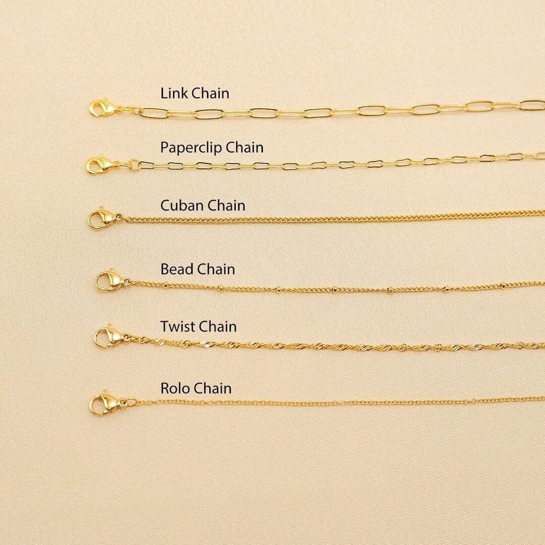 Minimalist Gold Chain,dainty Rolo Chain,link Paperclip Chain,bead Chain ...