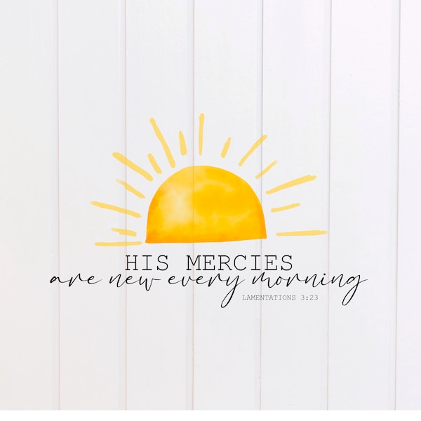 His Mercies Are New - Etsy