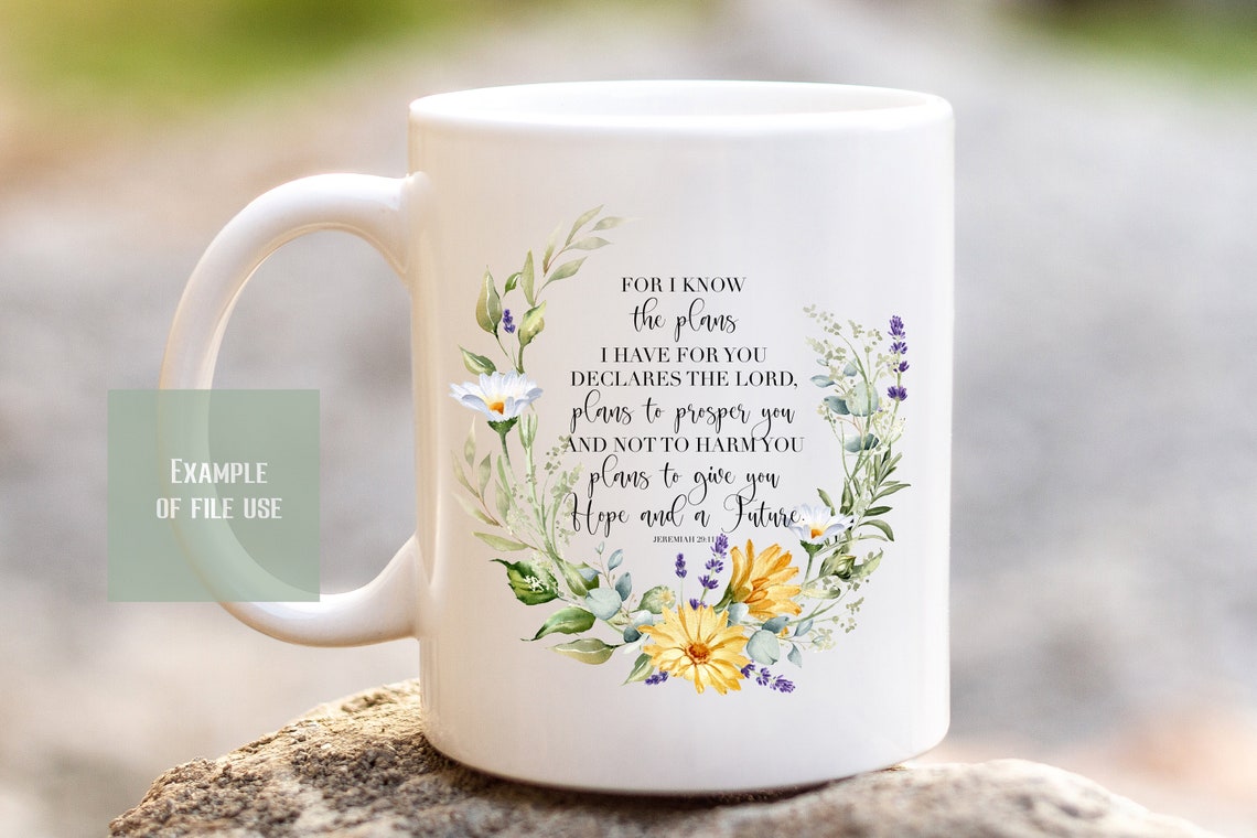 PNG File - for I Know the Plans I Have for You Jeremiah 29:11 Wreath ...