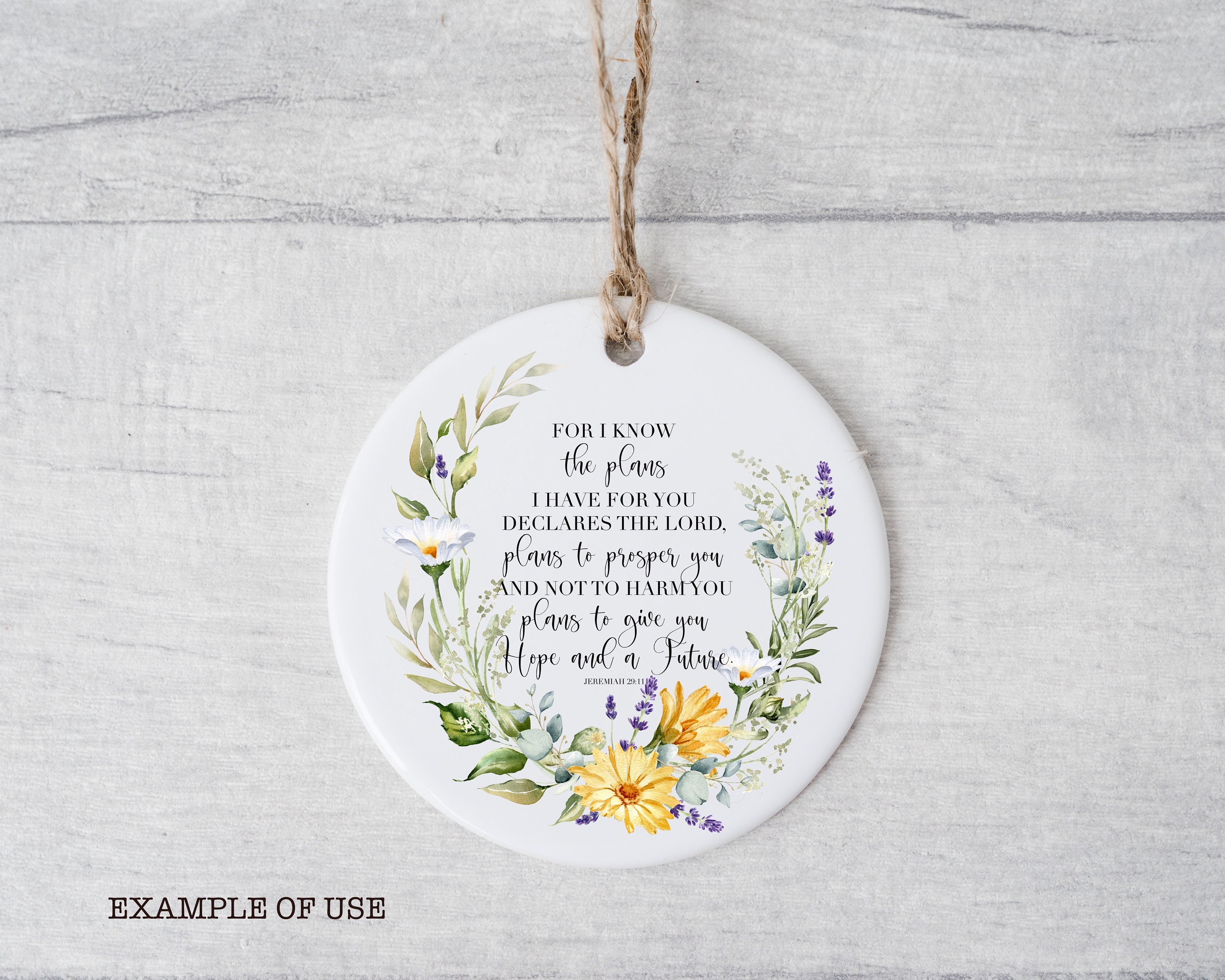 PNG File - for I Know the Plans I Have for You Jeremiah 29:11 Wreath ...