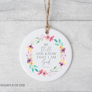 PNG File - Be Still and Know That I Am God Psalm 46:10 Wreath ...