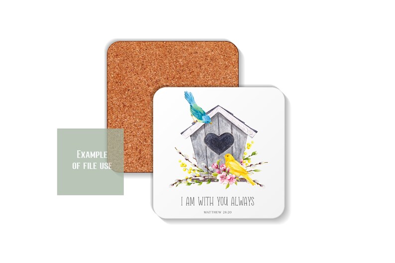 PNG File - I Am With You Always Matthew Birds, Birdhouse Digital ...