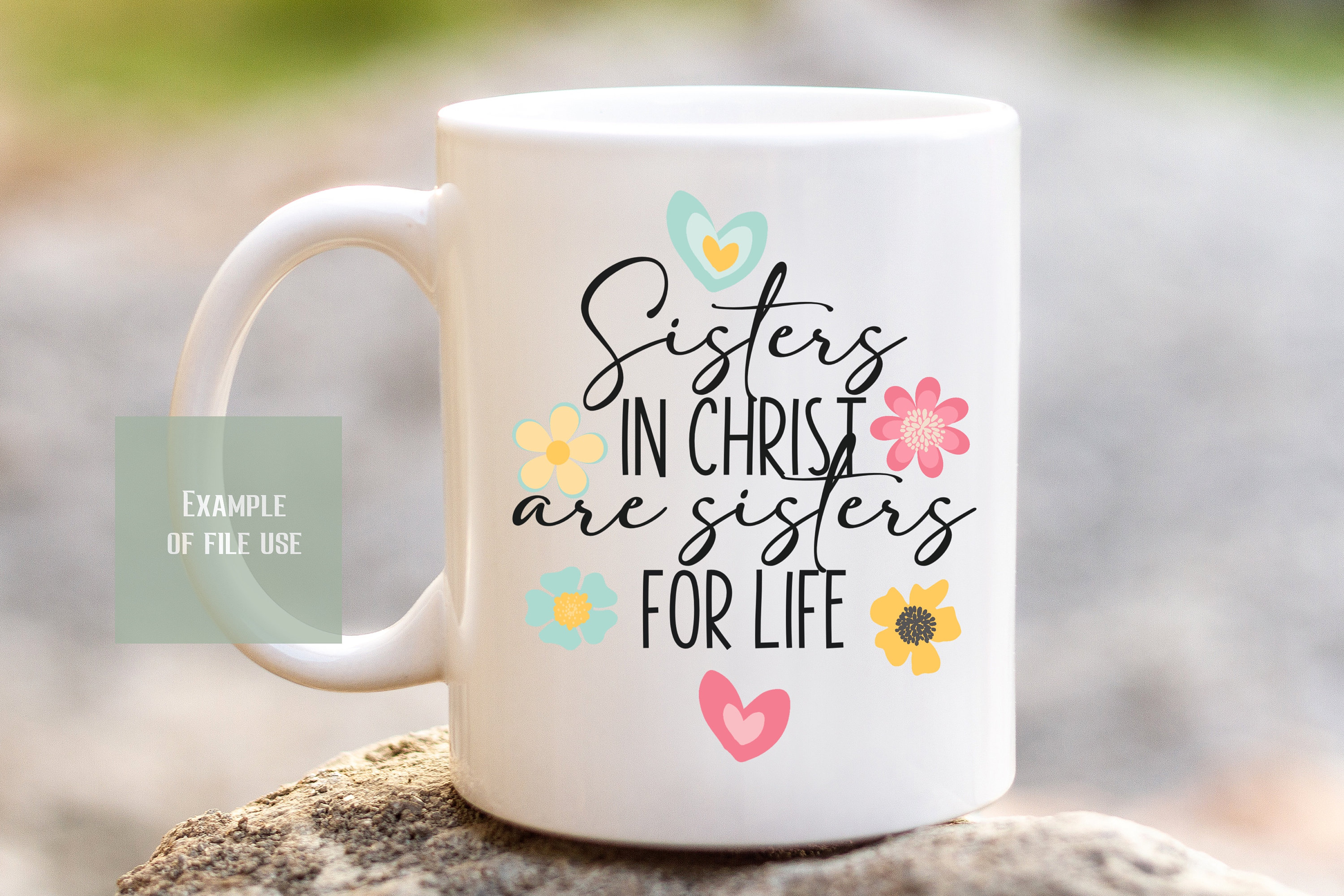 PNG File - Sisters in Christ Are Sisters for Life Bright Floral ...