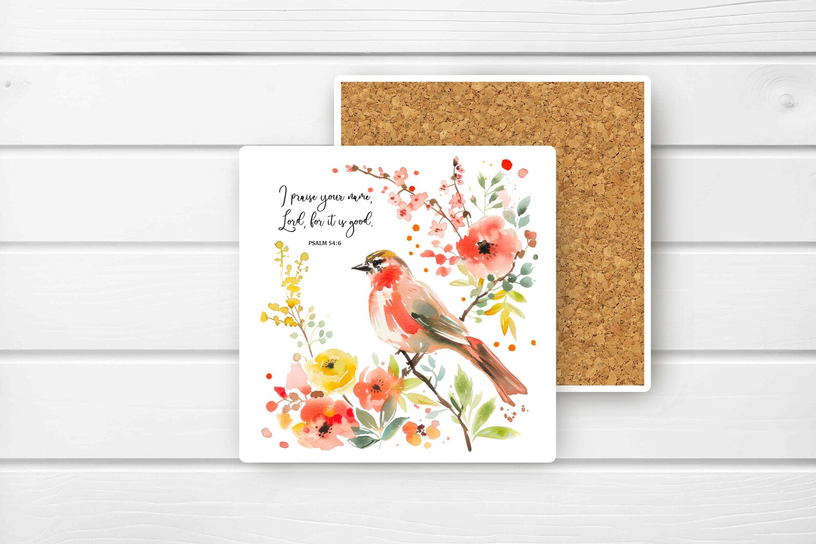 PNG File - I Praise Your Name Lord for It is Good Psalm Bird, Digital ...