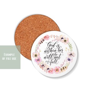 PNG File - God is Within Her She Will Not Fall Wreath Boho Psalm PNG ...