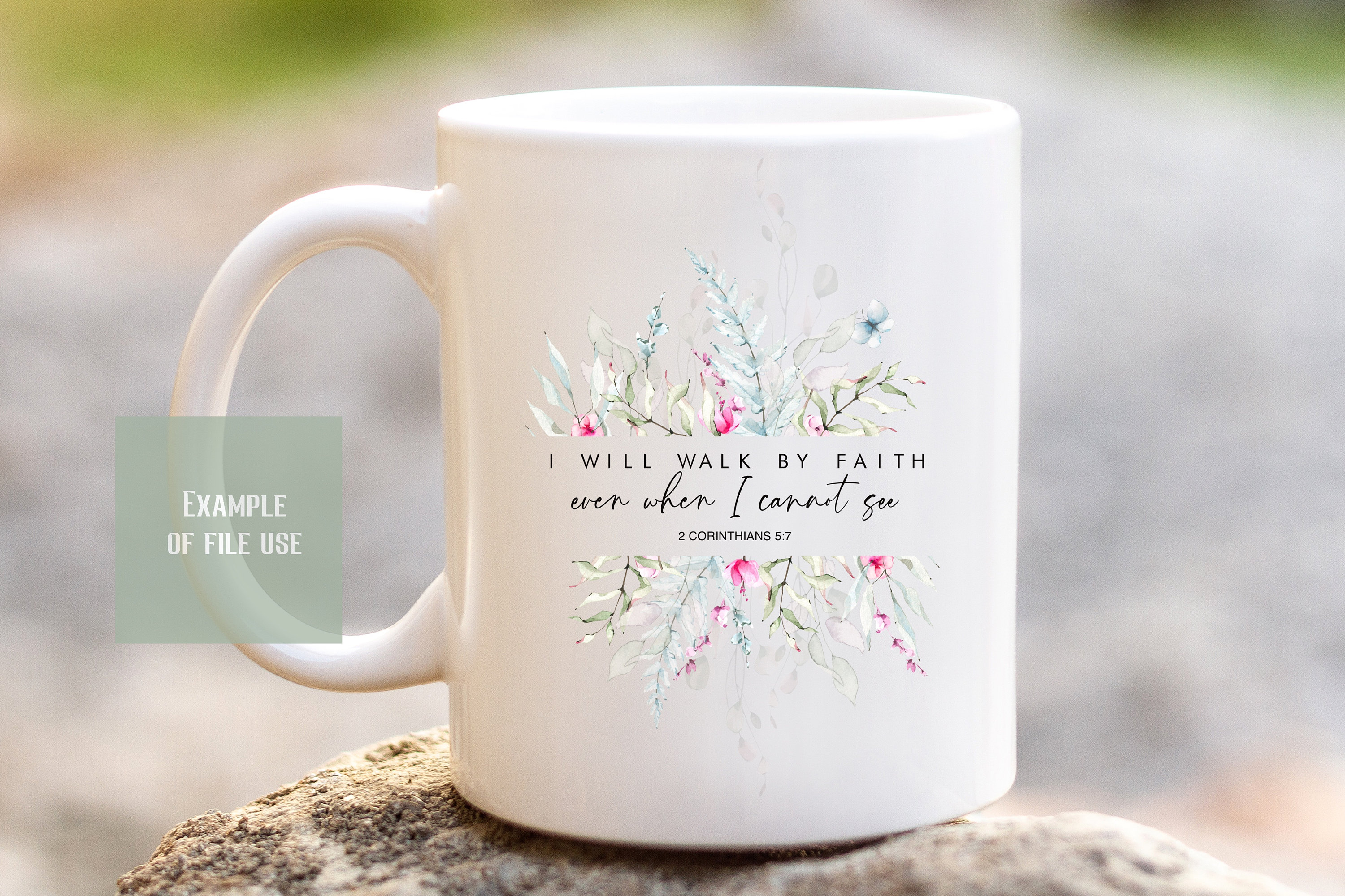 Digital File PNG - I Will Walk by Faith Even When I Cannot See ...