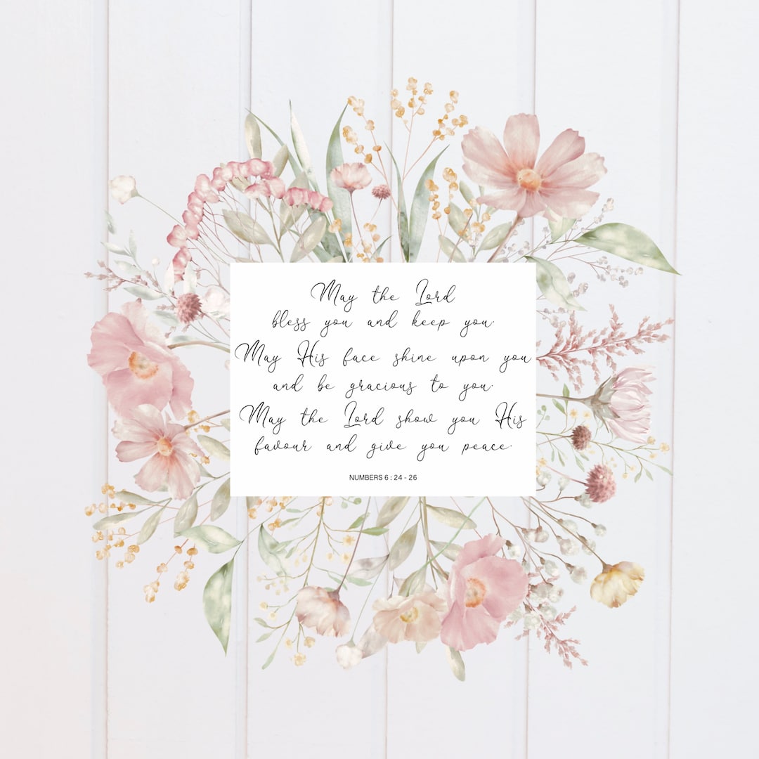 PNG - May the Lord Bless You and Keep You Numbers 6 PNG, Scripture ...