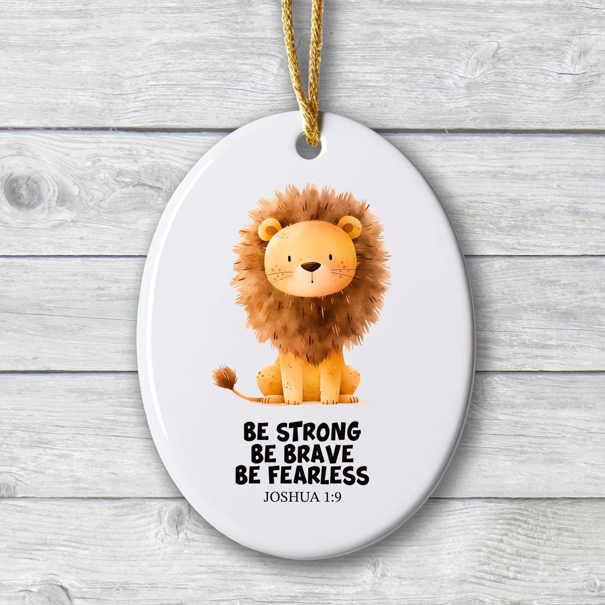 PNG File - Be Strong Be Brave Joshua 1:9 Lion Scripture Designs, Bible ...