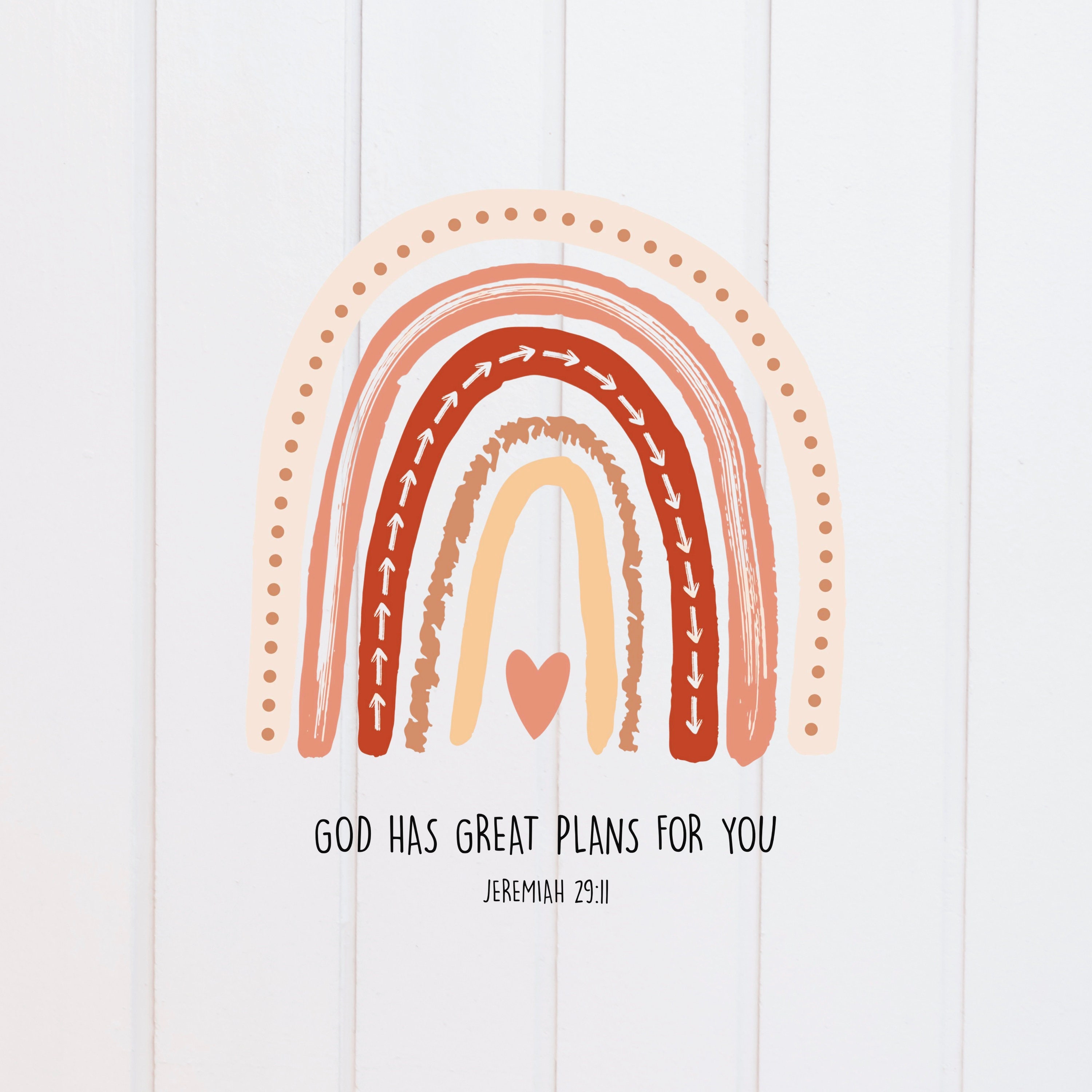 PNG File God Has Great Plans for You Rainbow PNG, Scripture Designs ...