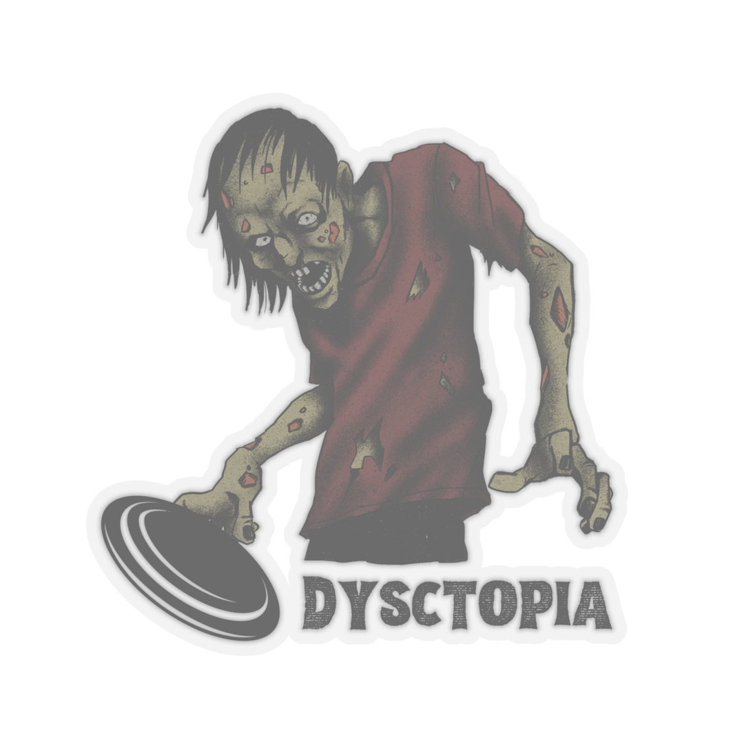 Zombie Disc Golf Dysctopia Kiss-cut Stickers - Etsy