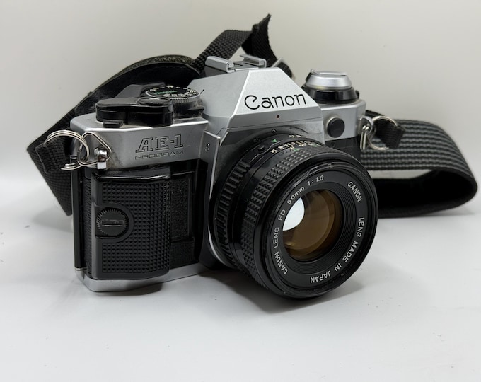 Canon AE-1 Program Film Camera With 50mm Lens - Etsy
