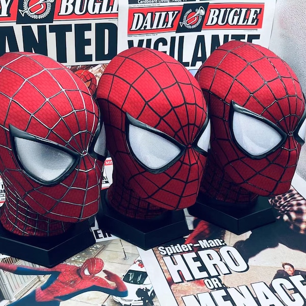 Comic Book Spider Man Mask - Etsy