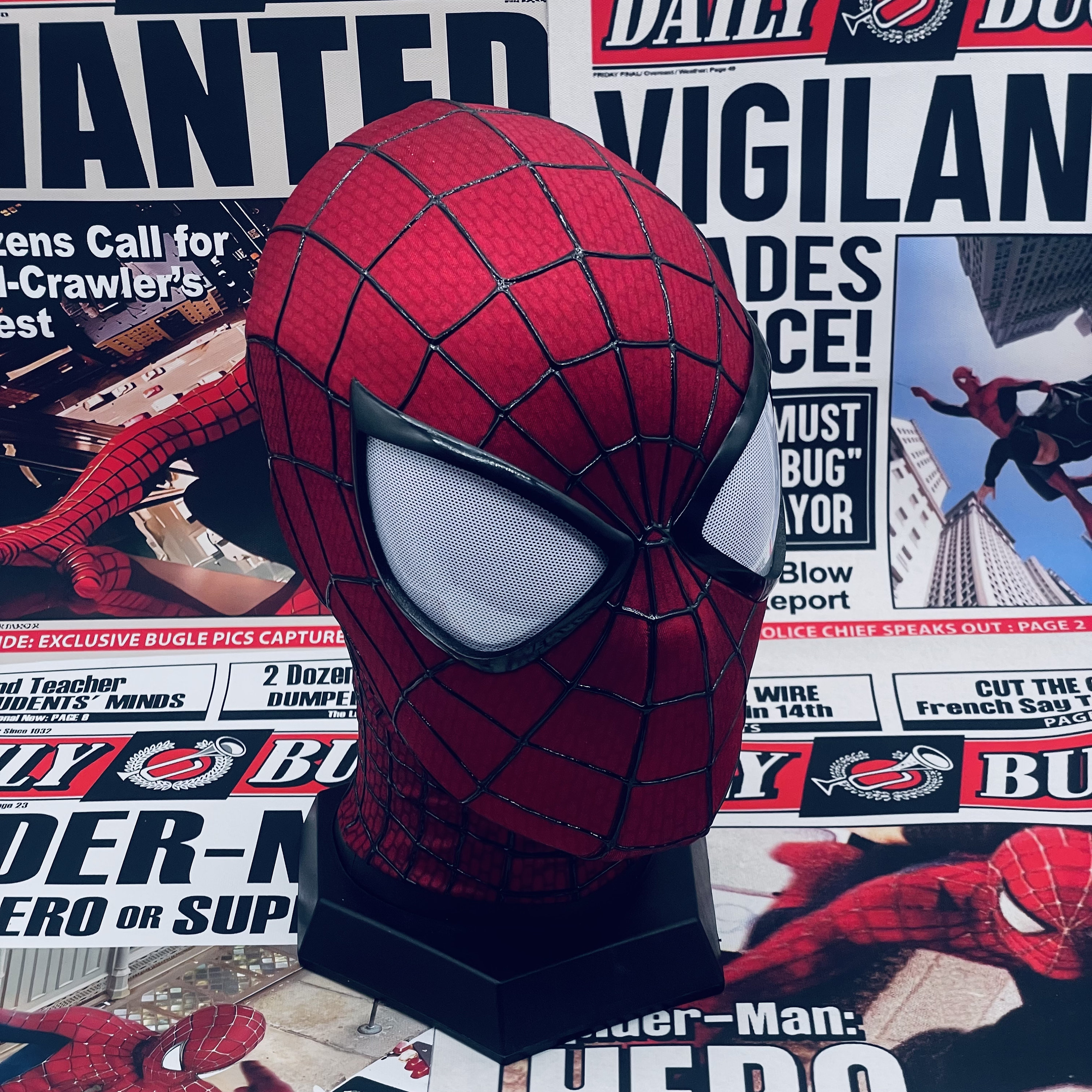 Replica TASM 2 Full Head Spider-man Mask With 3D Webbing - Etsy UK