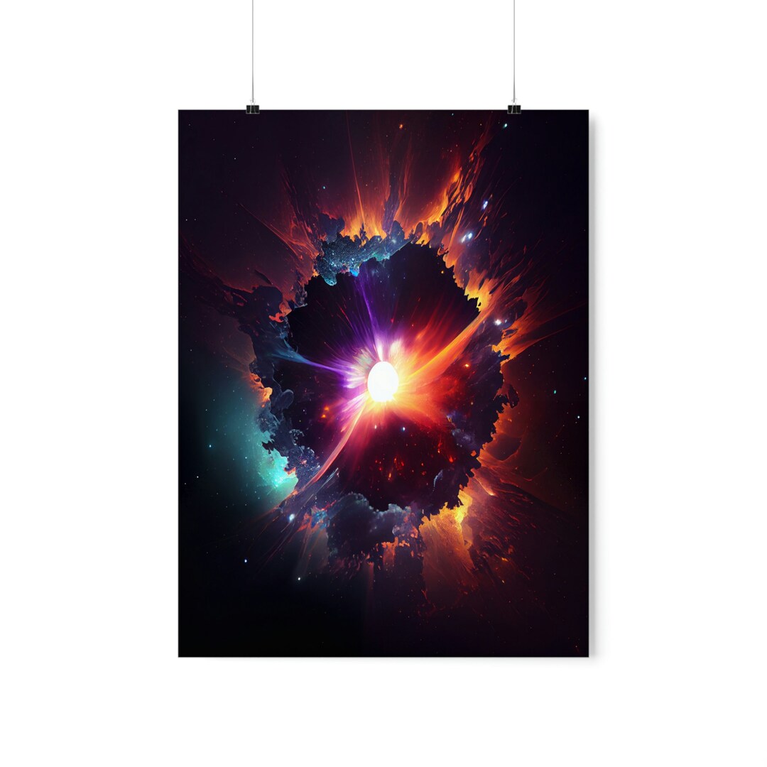 Premium Matte Poster - Supernova Art Home Decor Office Decor Wall Art ...