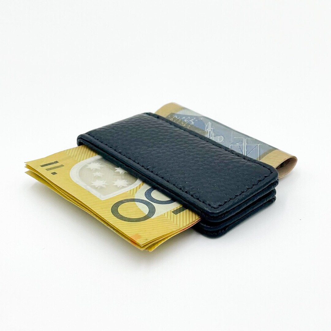 Leather Money Clip With Magnetic Clasp - Etsy