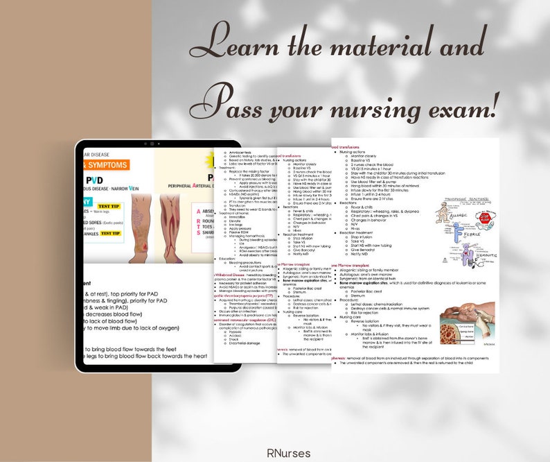 Med-surg Notes | 18 Pages | Downloadable PDF | Easy Nursing Notes ...