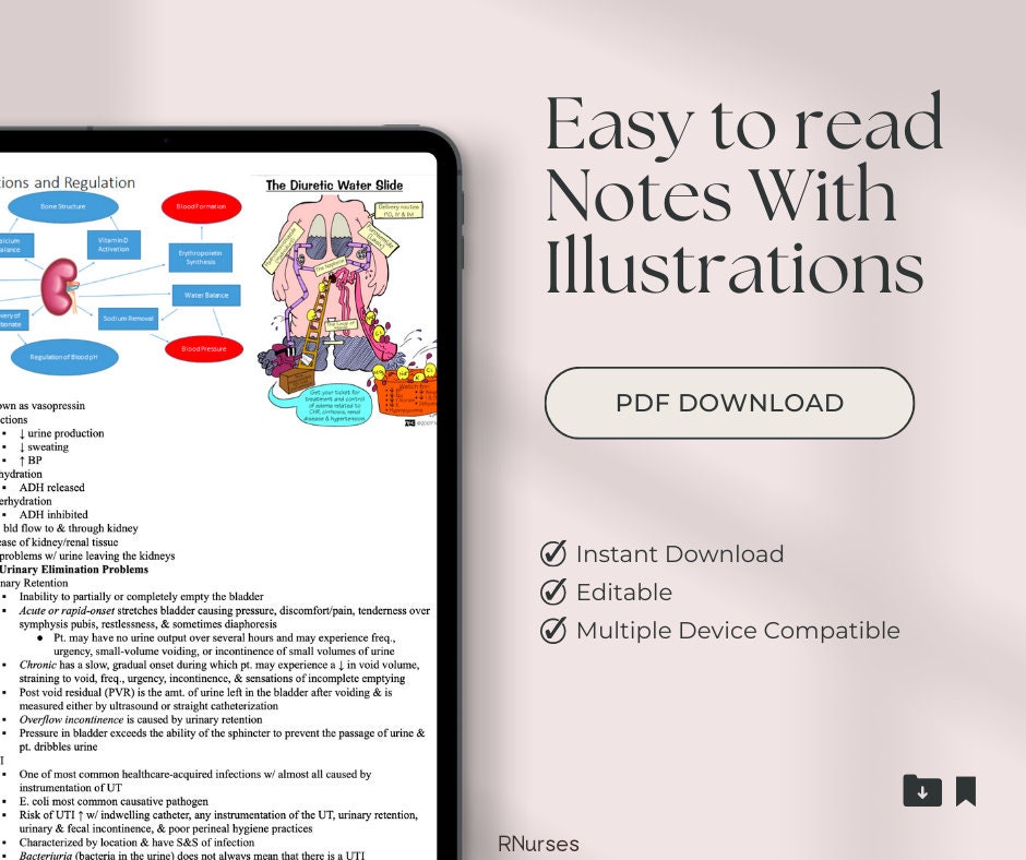 Med-surg Notes | 18 Pages | Downloadable PDF | Easy Nursing Notes ...