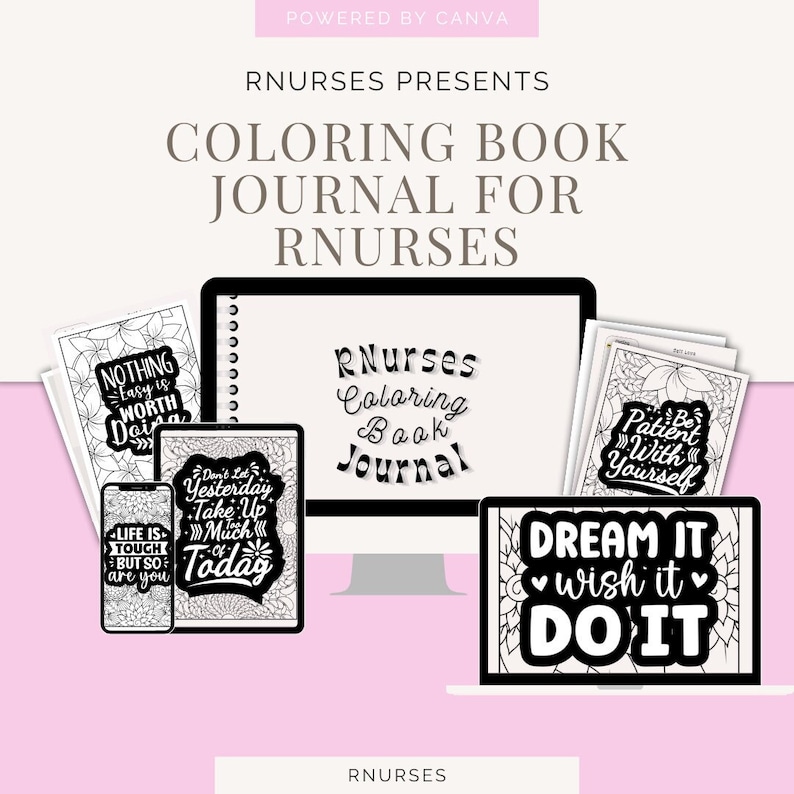 COLORING BOOK JOURNAL| Nurses Coloring Book| Nurses Thoughts | Nurses ...