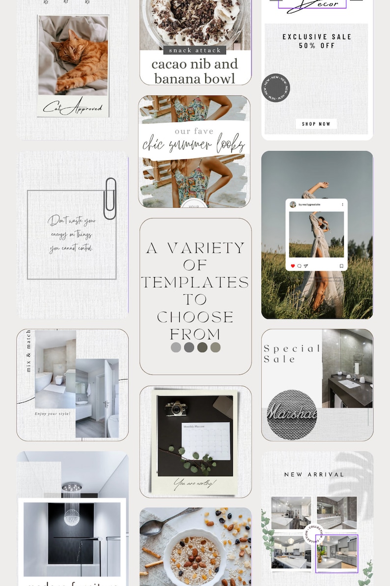 75 PINTEREST PIN Templates | Canva Pinterest Templates | Neutral ...